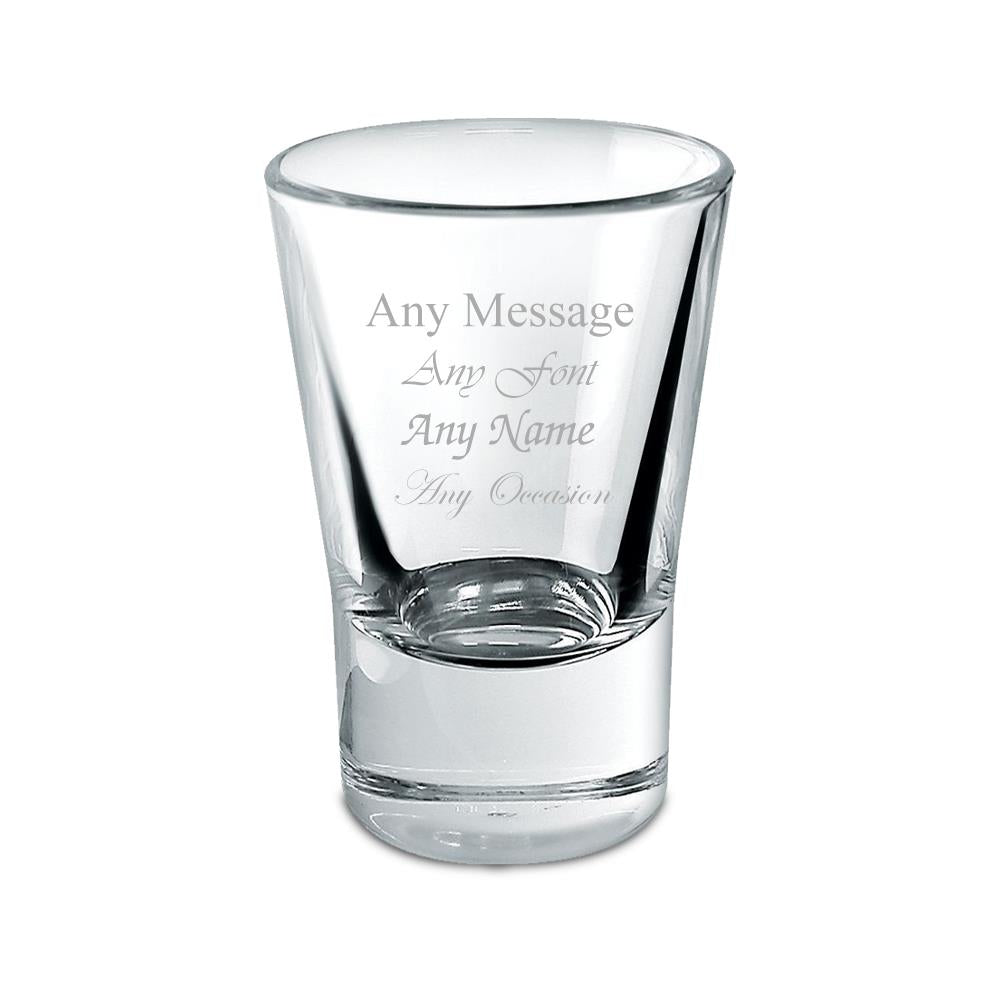 Engraved 35ml Conical Shot Glass – Henderson's Engraving & Gifts